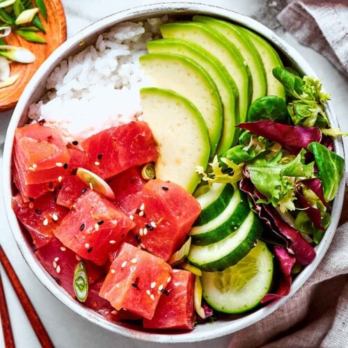 Tuna Poke Bowl - The Big Man's World
