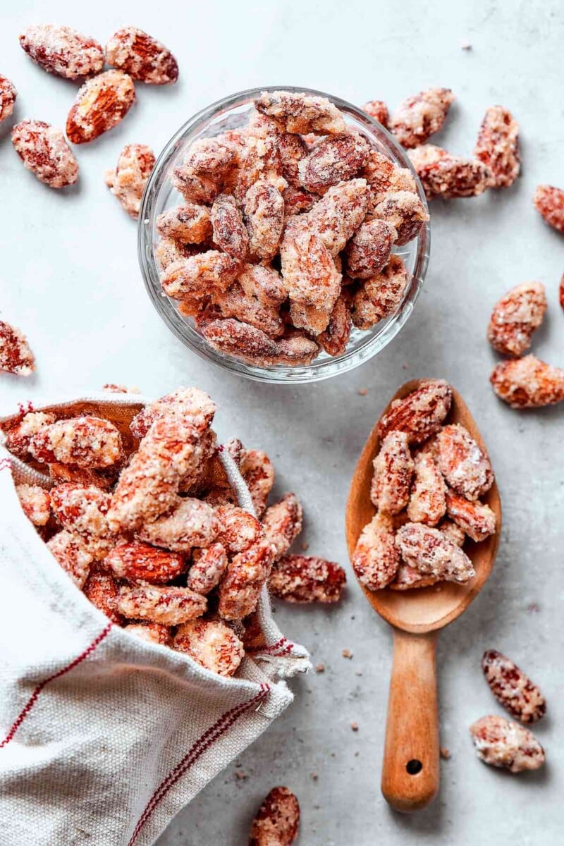 4-Ingredient Candied Almonds {Oven or Stovetop} - The Big Man's World
