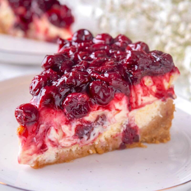 Cherry Cheesecake {Foolproof Recipe} - The Big Man's World