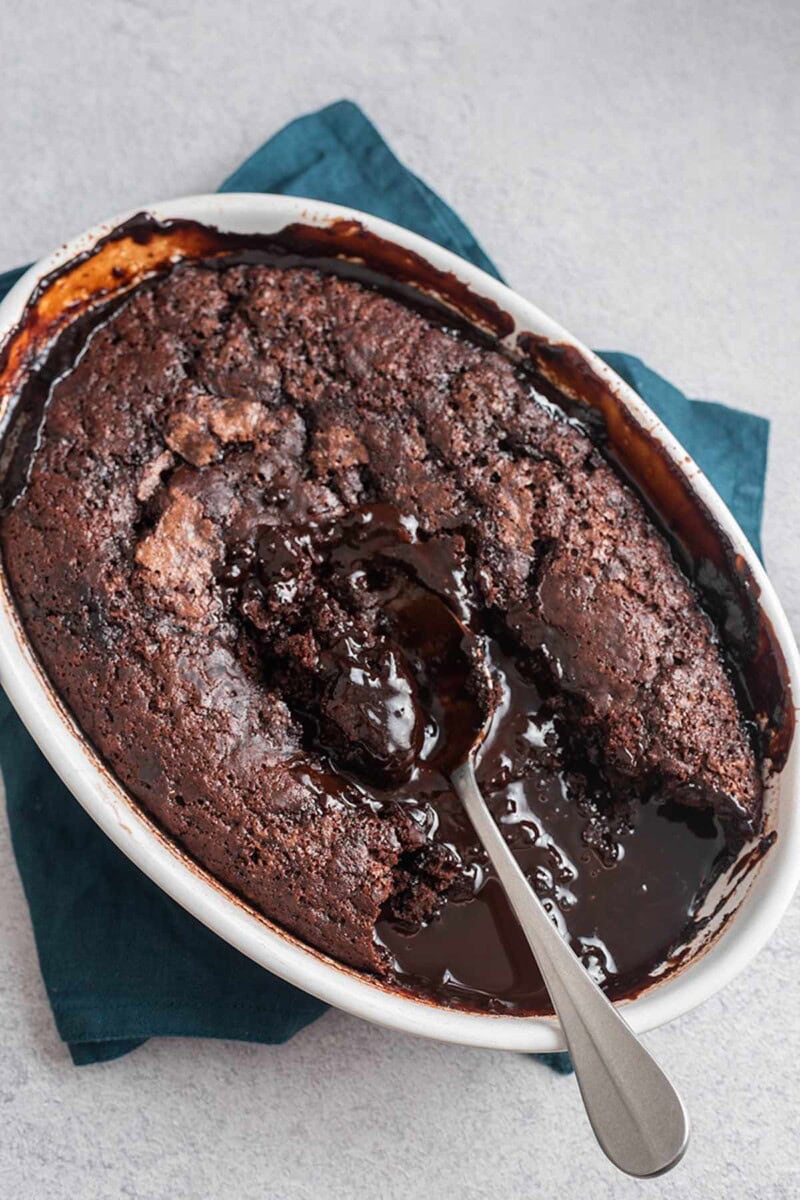 Chocolate Pudding Cake {Foolproof Dessert} - The Big Man's World