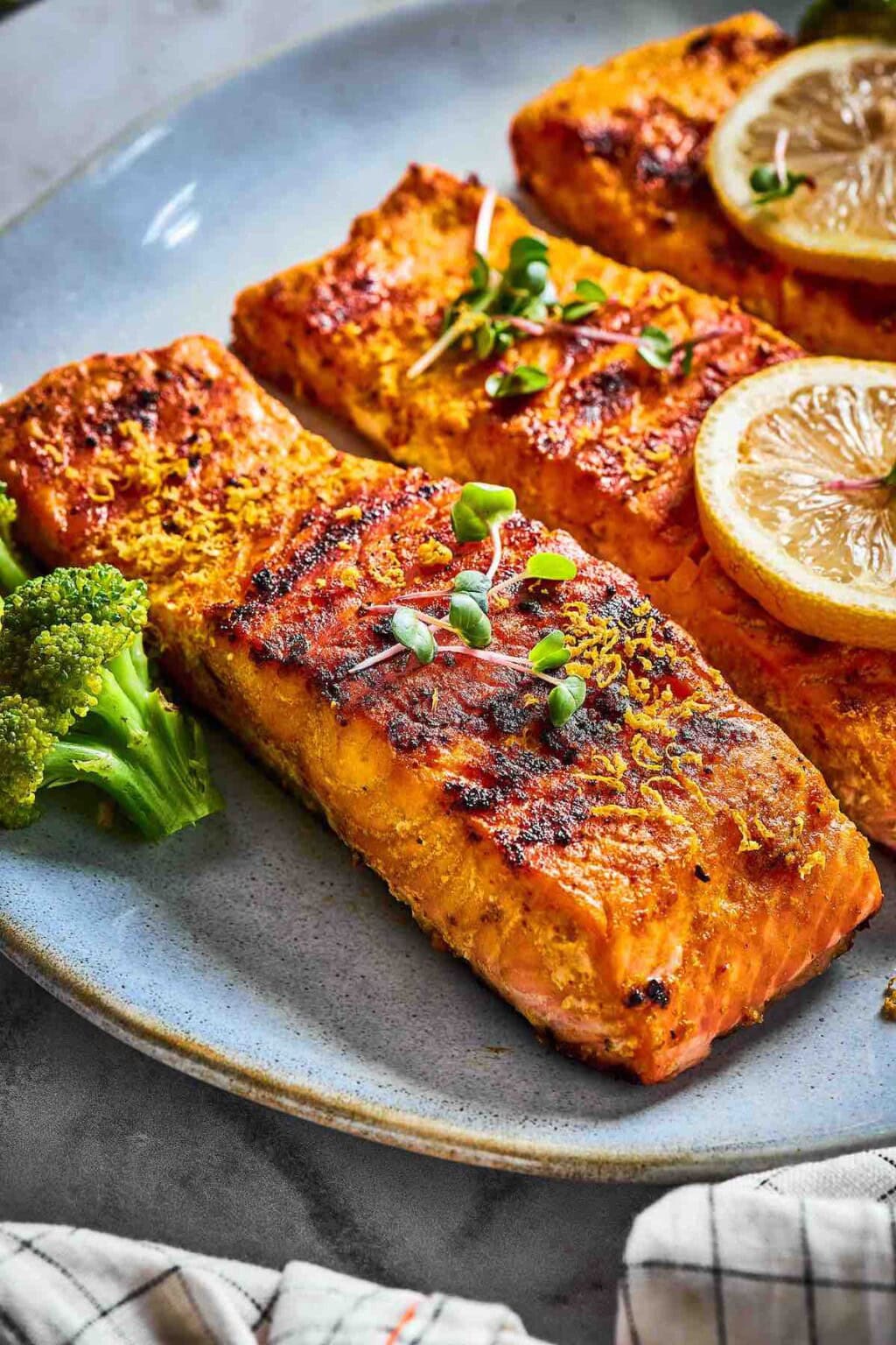 10-Minute Lemon Pepper Salmon - The Big Man's World