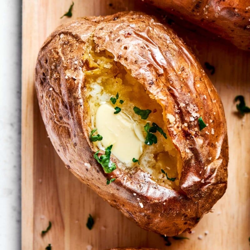 Microwave Baked Potato {8 Minutes} - The Big Man's World