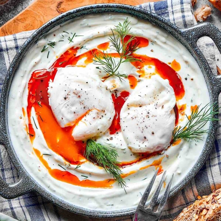 Turkish Eggs {Cilbir} - The Big Man's World