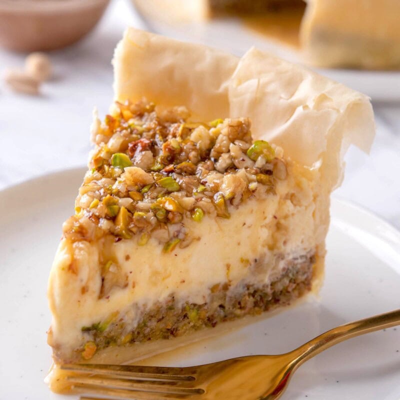 Baklava Cheesecake {Easy To Make} - The Big Man's World