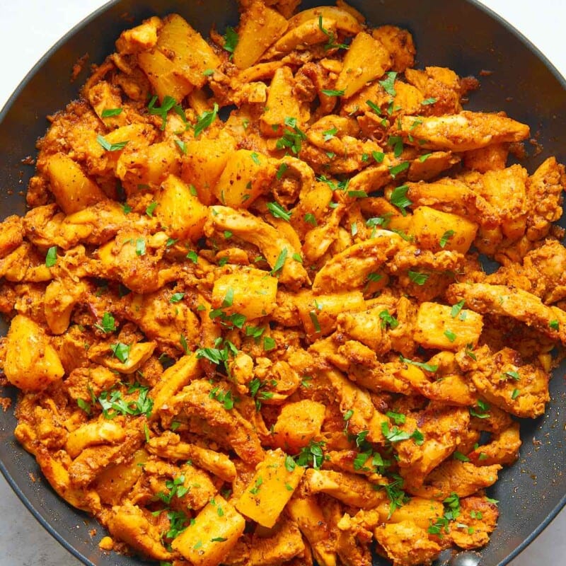 Skillet Chicken Al Pastor {Chipotle Copycat} - The Big Man's World