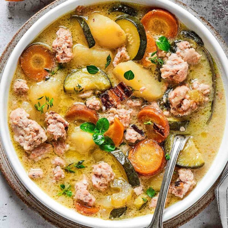 Creamy Ground Turkey Soup One Pot The Big Mans World
