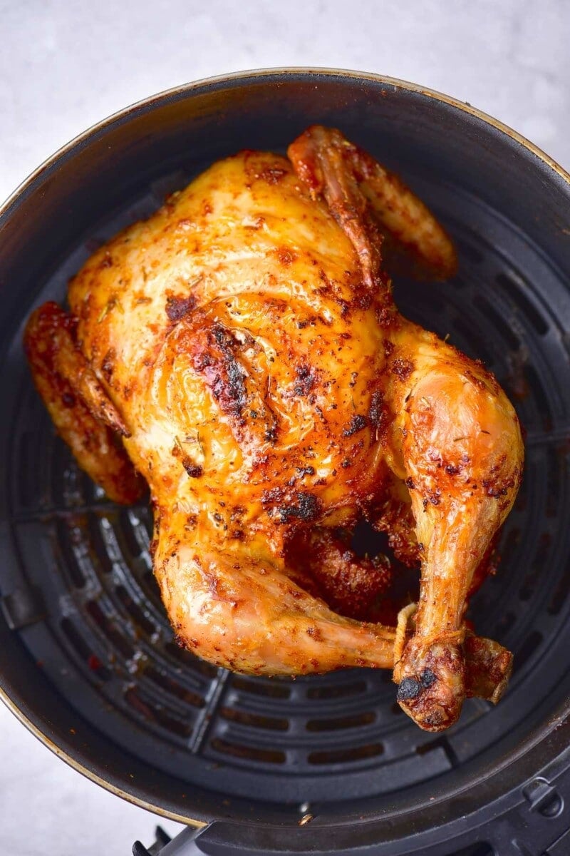 Air Fryer Cornish Hen {CRISPY skin & Juicy Meat} - The Big Man's World