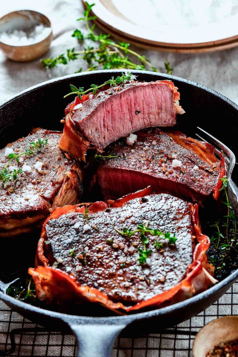 Bacon Wrapped Filet Mignon (Under 20 Minutes) - The Big Man's World