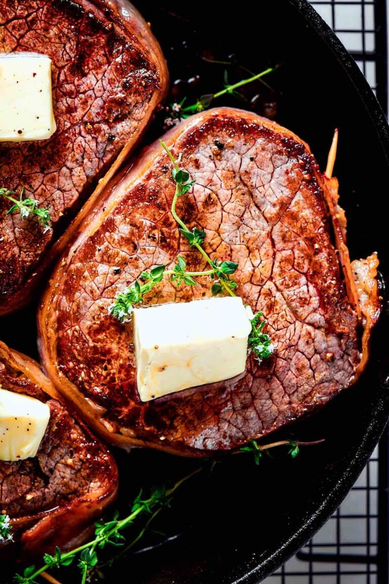 Bacon Wrapped Filet Mignon {Under 20 Minutes} - The Big Man's World