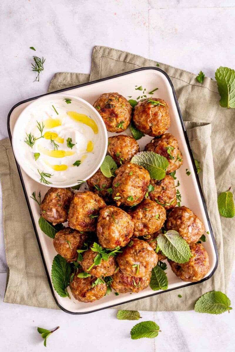 Easy Baked Lamb Meatballs - The Big Man's World