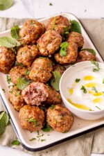 Easy Baked Lamb Meatballs - The Big Man's World