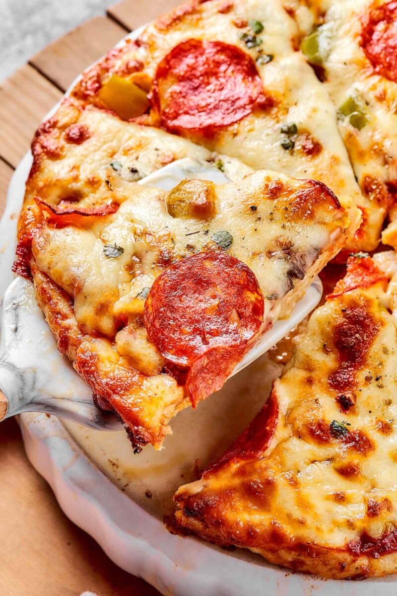 Chicken Crust Pizza {3 Ingredients} - The Big Man's World