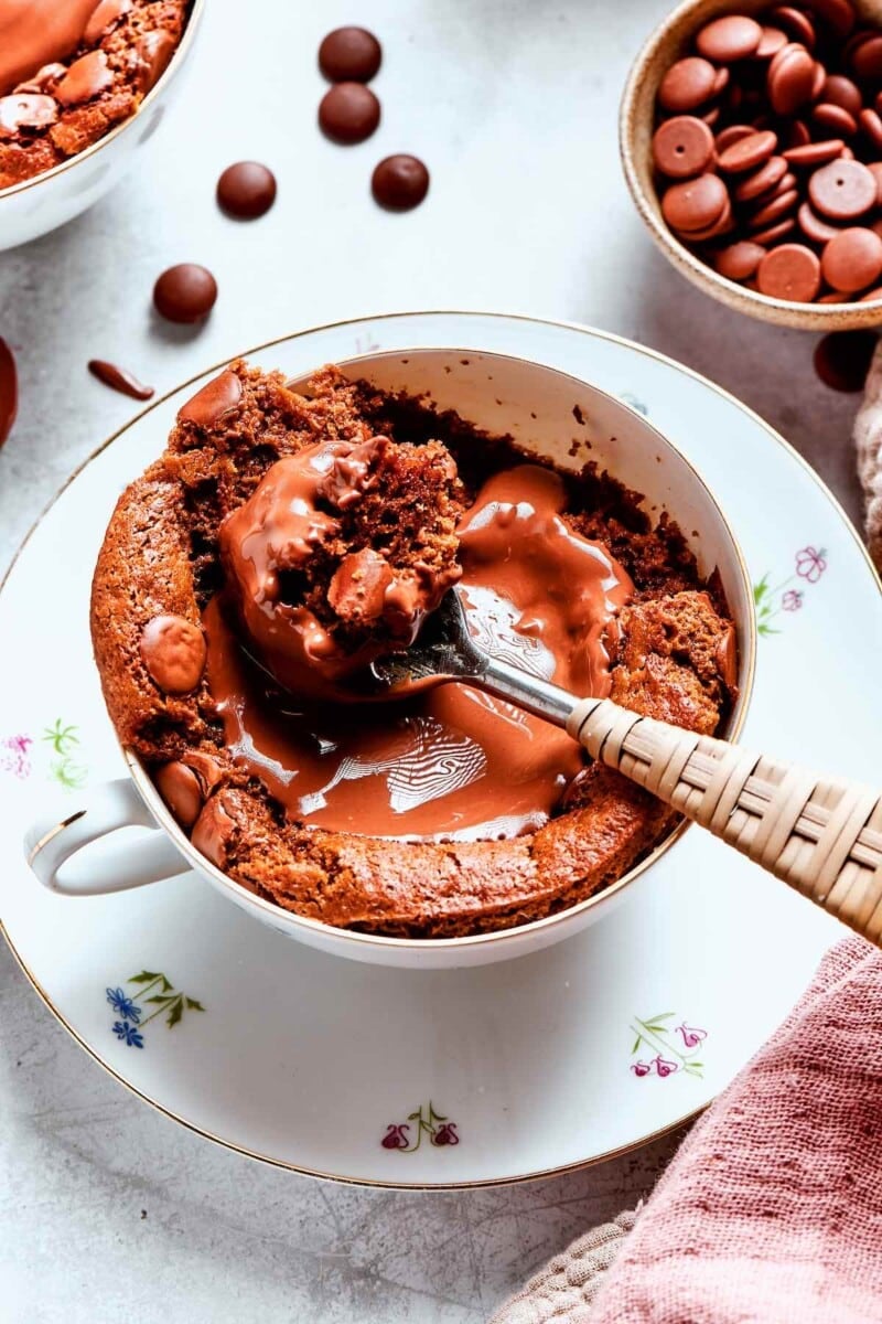 3 Ingredient Mug Cake {No Flour} - The Big Man's World