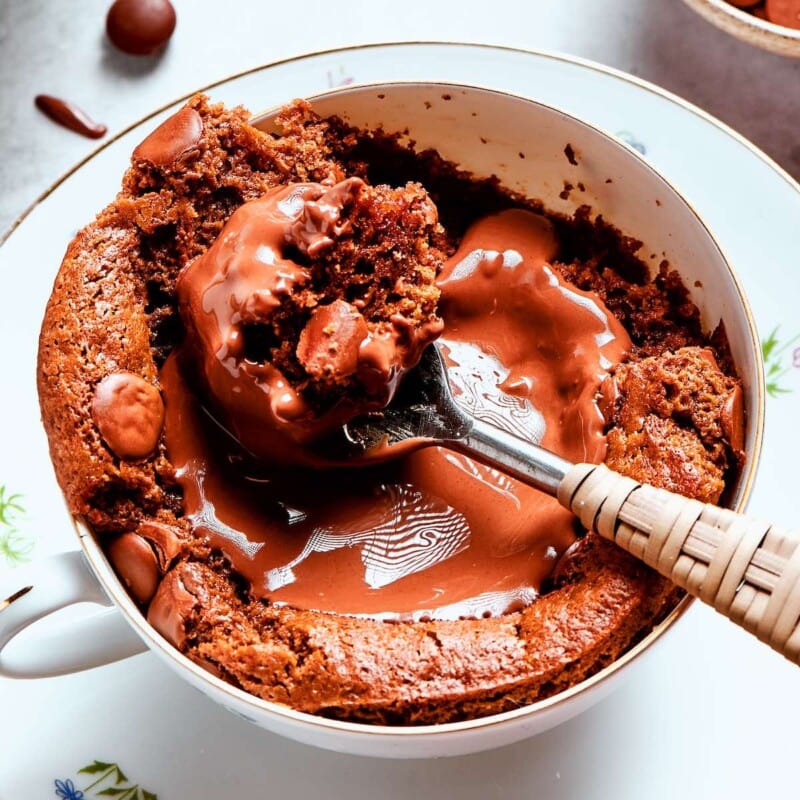 3 Ingredient Mug Cake {No Flour} - The Big Man's World