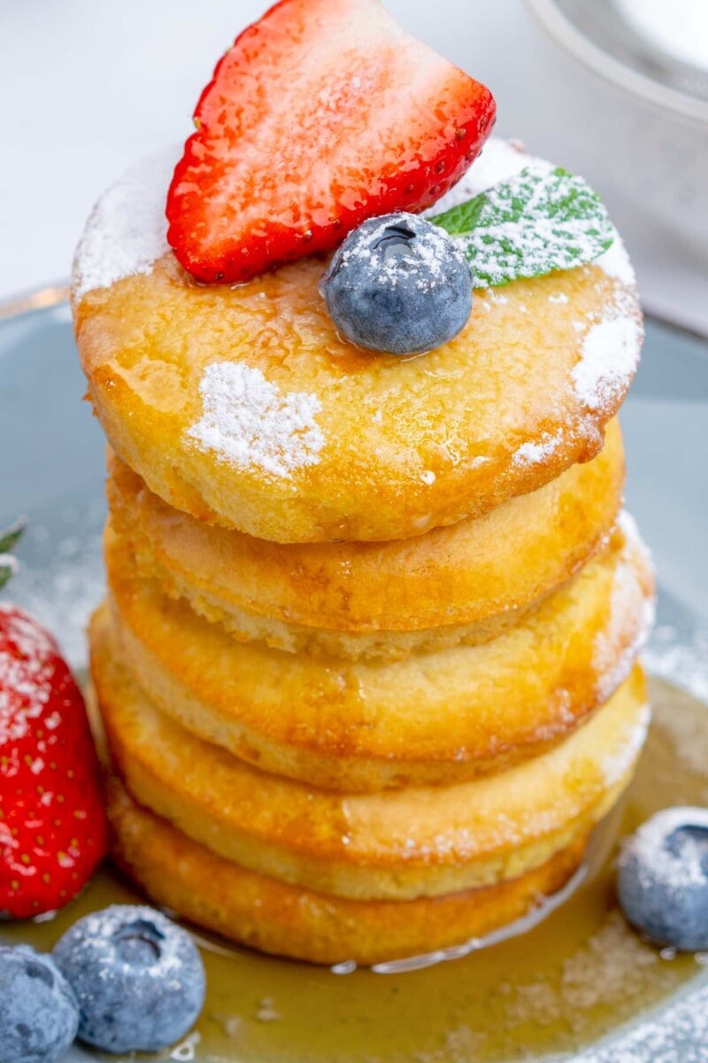 Air Fryer Pancakes {Thick & Fluffy} - The Big Man's World