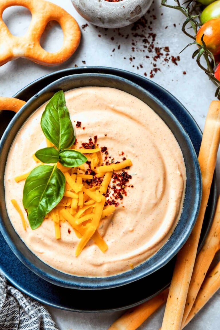 3-Ingredient Cottage Cheese Queso {High Protein} - The Big Man's World