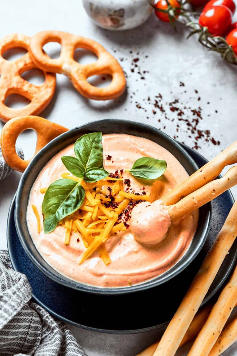 3-Ingredient Cottage Cheese Queso {High Protein} - The Big Man's World