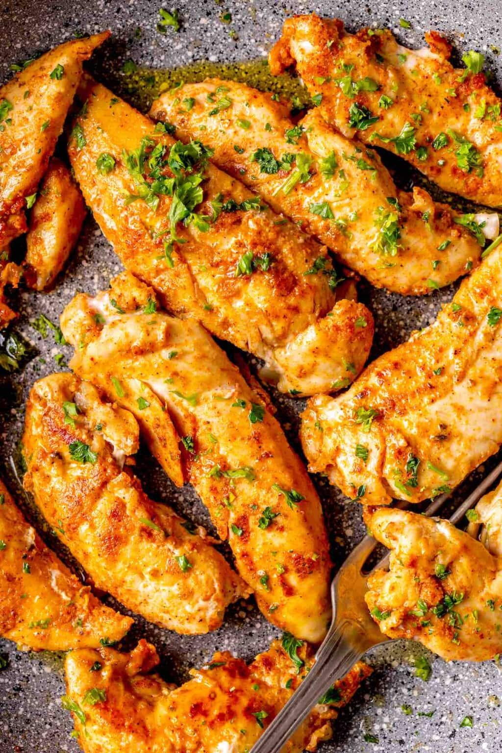 Pan-Seared Chicken Tenders - The Big Man's World