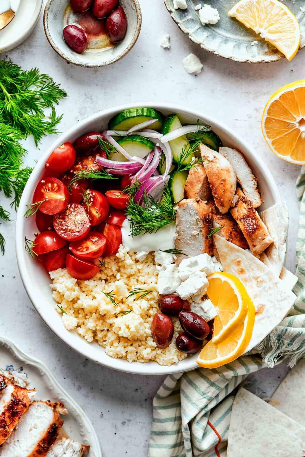 Greek Chicken Bowls {20 Minutes} - The Big Man's World
