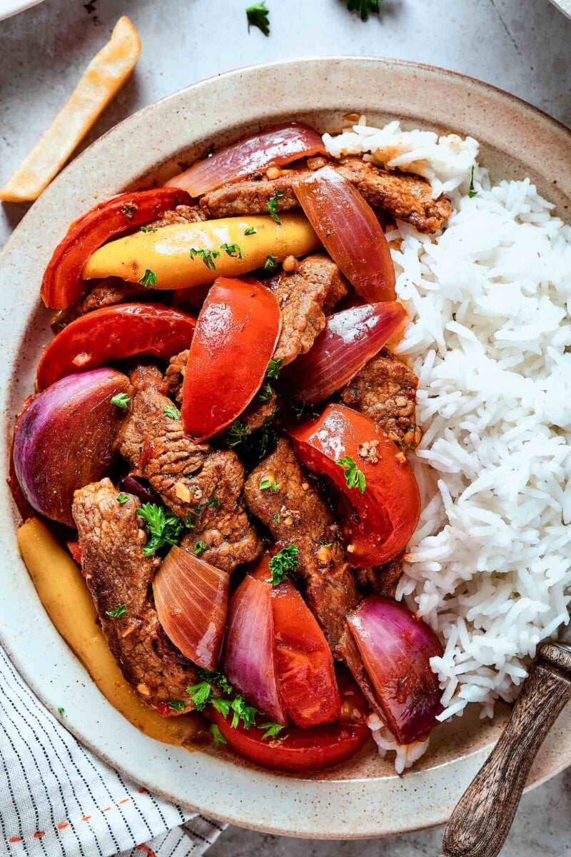 Lomo Saltado {Peruvian Beef Stir Fry} - The Big Man's World