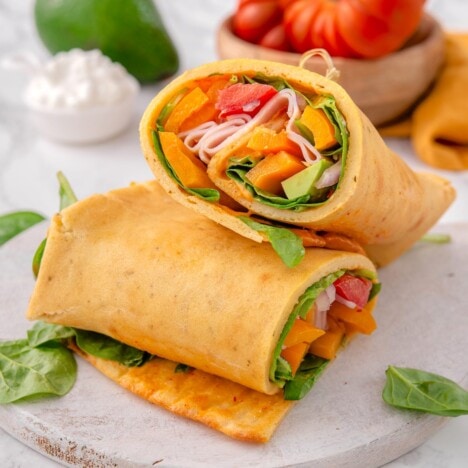 Cottage Cheese Wraps {2 Ingredients & 40 grams protein}