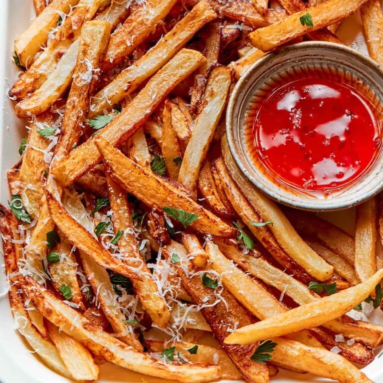 Crispy Air Fryer French Fries {No Soaking Required} - The Big Man's World