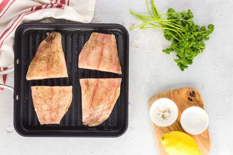 Pan-Grilled Red Snapper Recipe {6-Minutes} - The Big Man's World