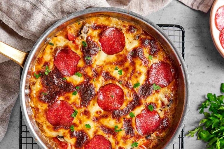 Crustless Pizza (1g Net Carbs) - The Big Man's World