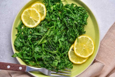 Sautéed Arugula {3 Minute Recipe!} - The Big Man's World